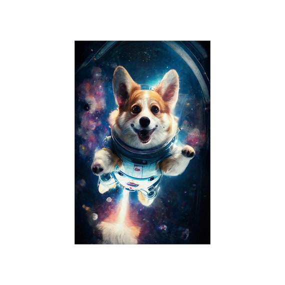 Astronaut Funny Dog