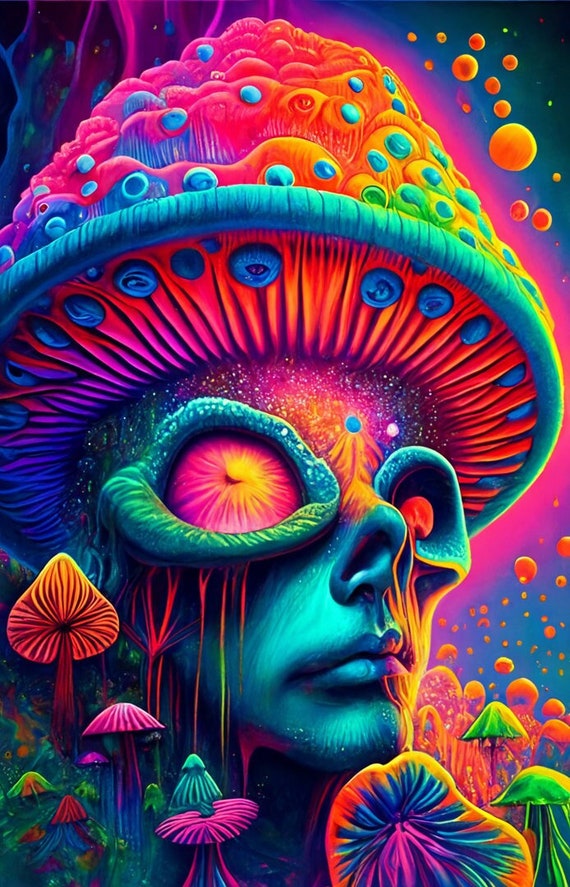 Psychedelic Face Drawing