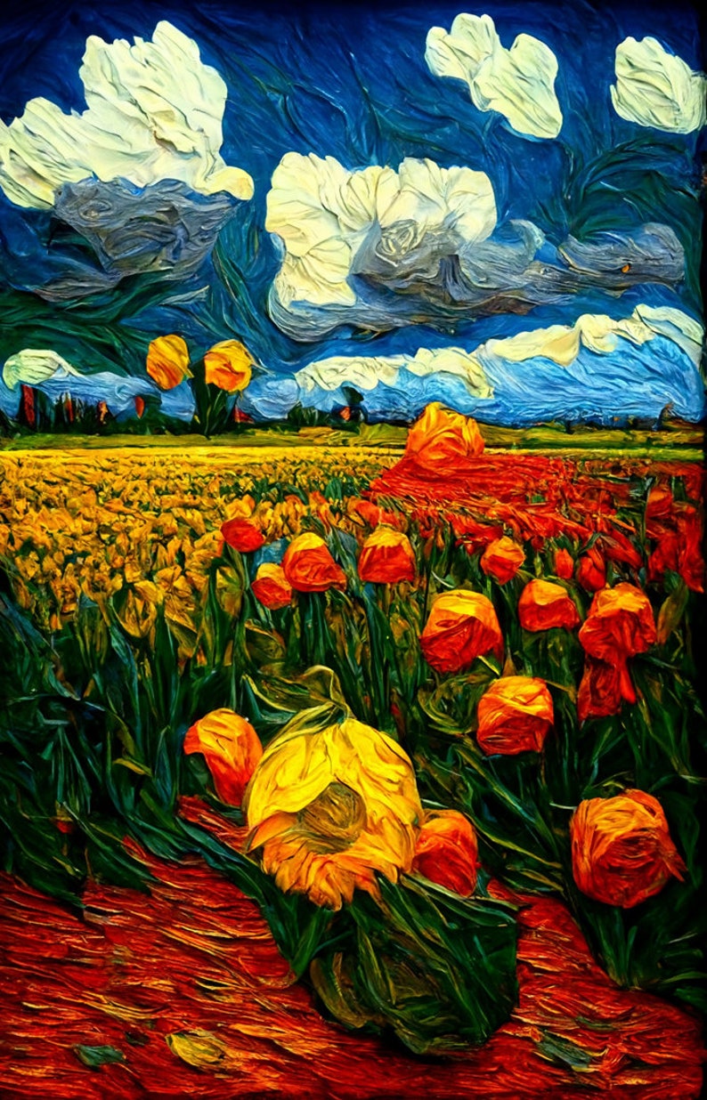 Van Gogh Inspired Art 4 Pack Instant Digital Download - Etsy