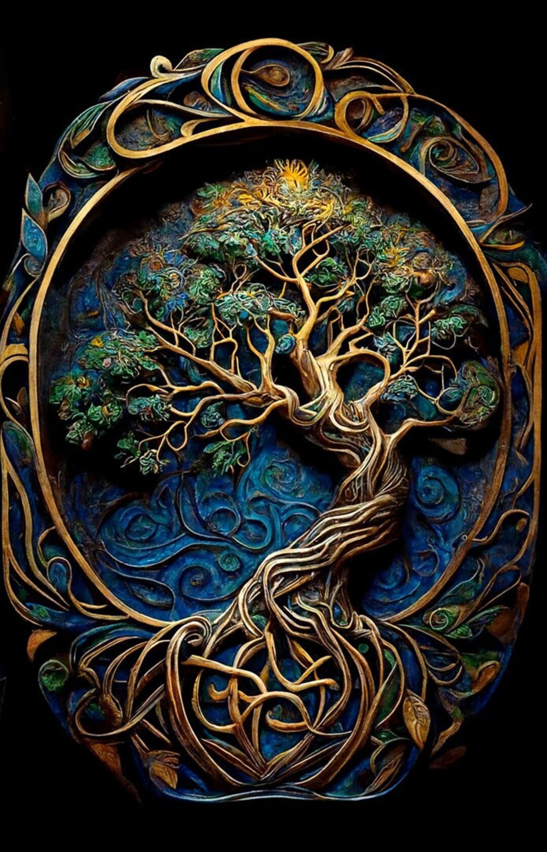 Celtic Tree Of Life Painting