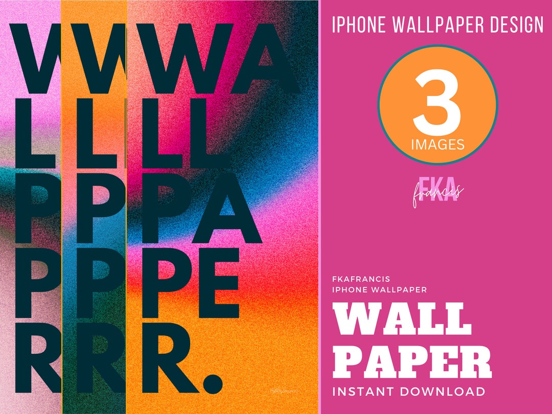 IPhone Wallpaper Design With Variations | Clever Text With Gradient ...