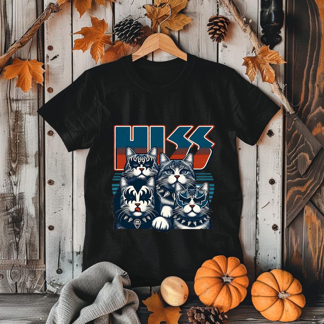 Hiss Cats T-shirt - Rock Music Band Shirt - Hiss Cats Tee - Rock N ...