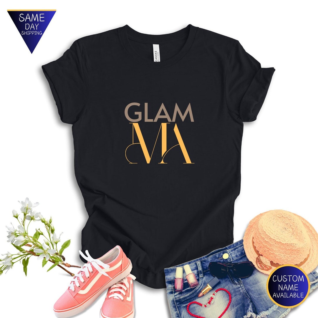 Glamma Shirt, Grandma Birthday Shirt, New Grandma Shirt, Grandma Shirt ...