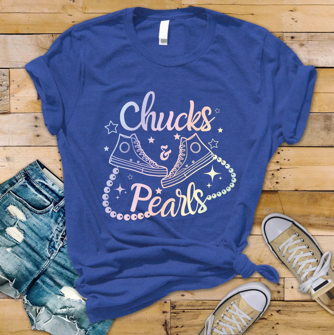 Chucks and Pearls Unisex T-shirt, Chucks Tee, Pearls Shirt, Best Gift Shirt - Etsy