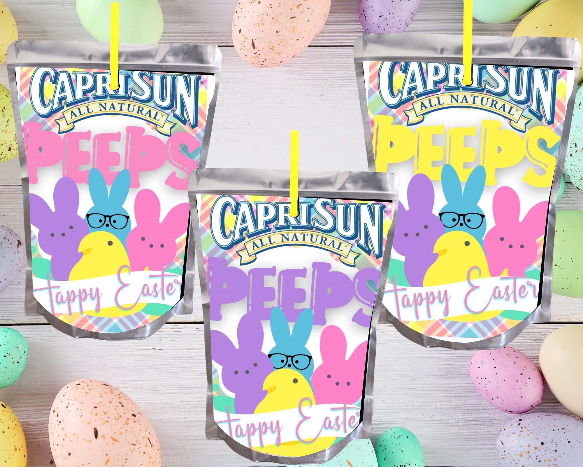 Easter Basket Stuffers | Easter Treats Package | Juice Pouch Labels ...