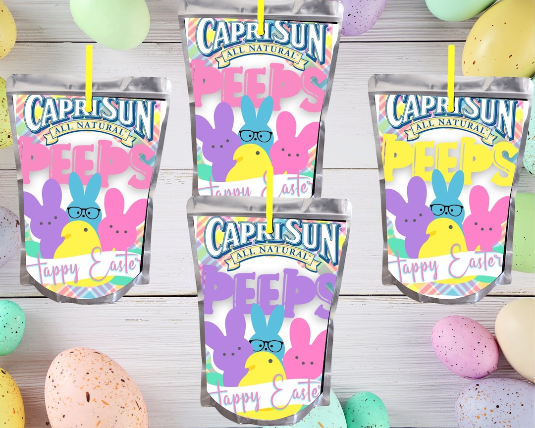 Easter Basket Stuffers | Easter Treats Package | Juice Pouch Labels ...