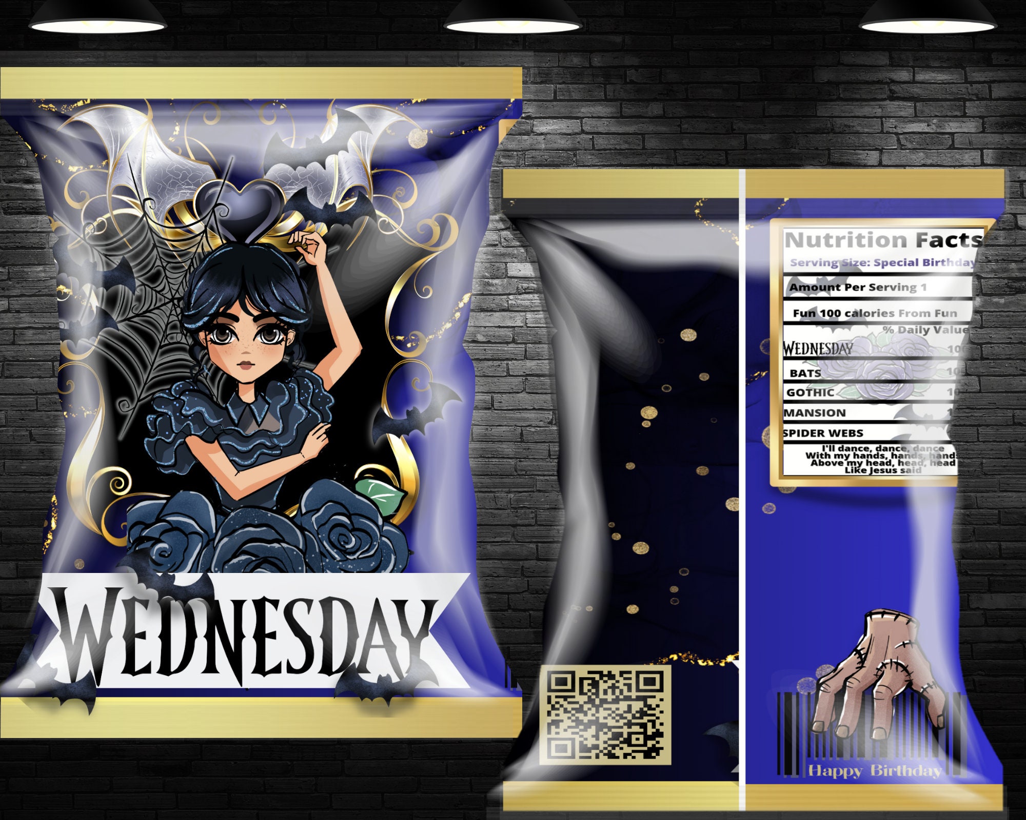 Wednesday Addams Wednesday Addams Chip Bags Wednesday Birthday ...