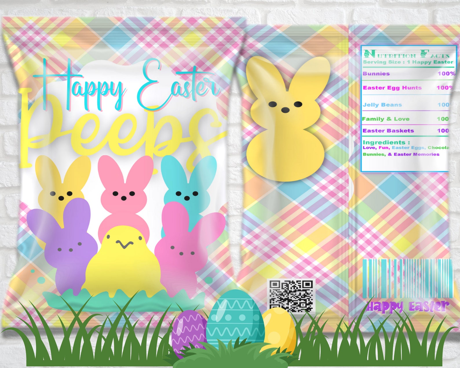 Easter Chip Bag Printable | Easter Basket Stuffers| Easter Treats ...
