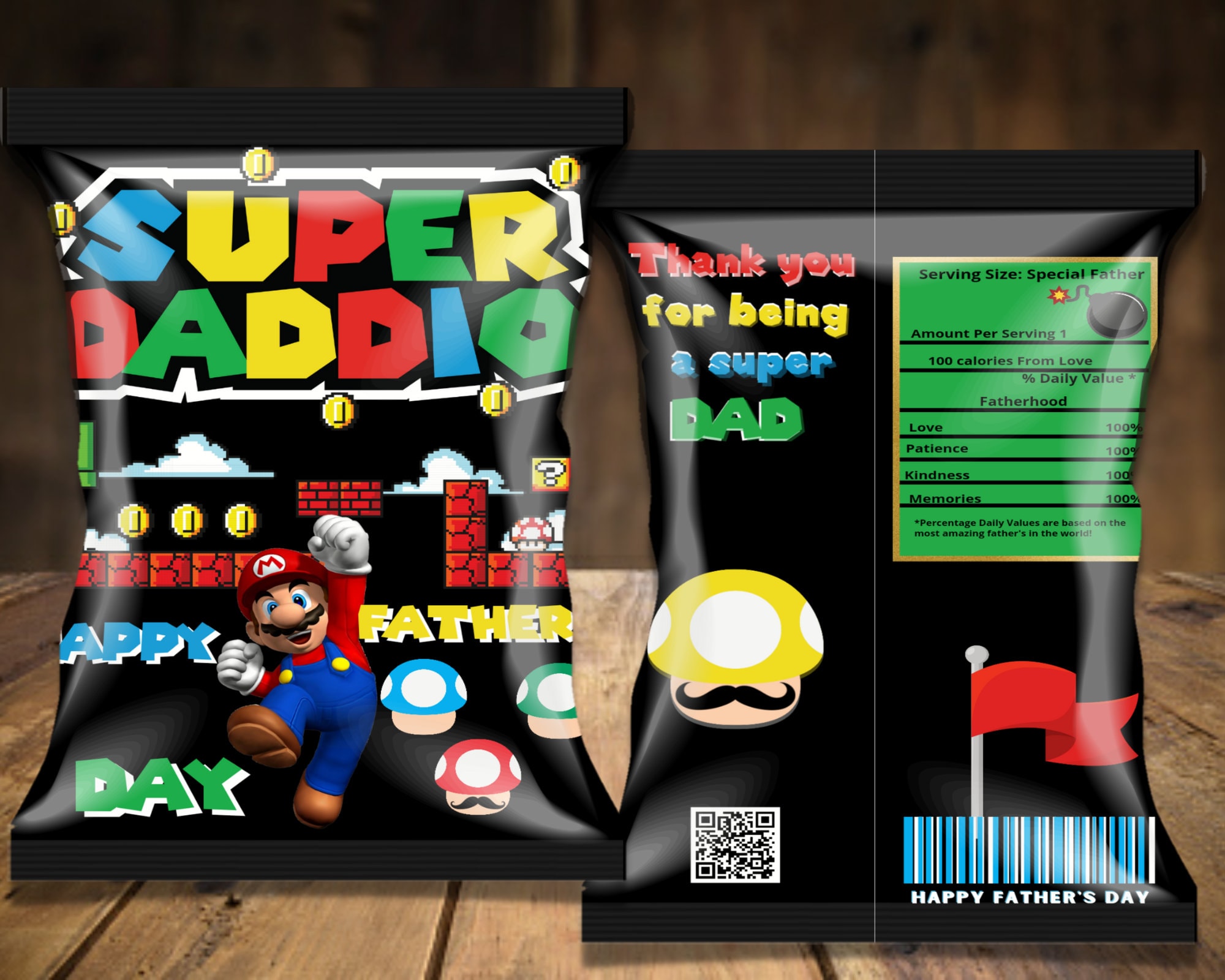 Father's Day Chip Bags | Chip Bag Printable | Father's Day | Gifts for ...