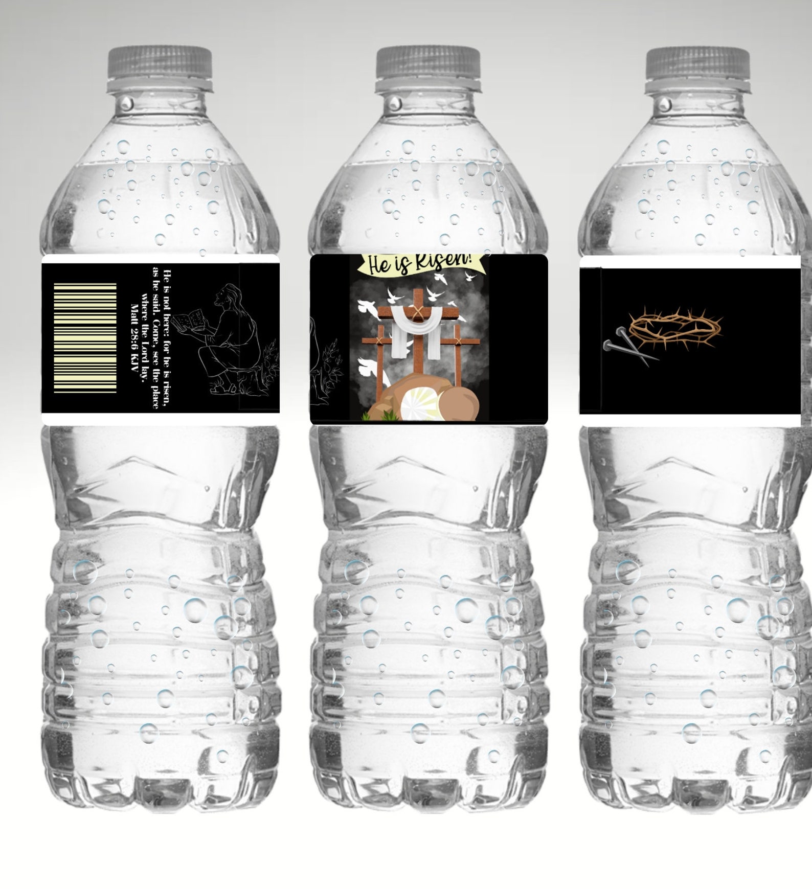 He is Risen Easter | Religious Treats Package| Chip Template| JESUS is ...