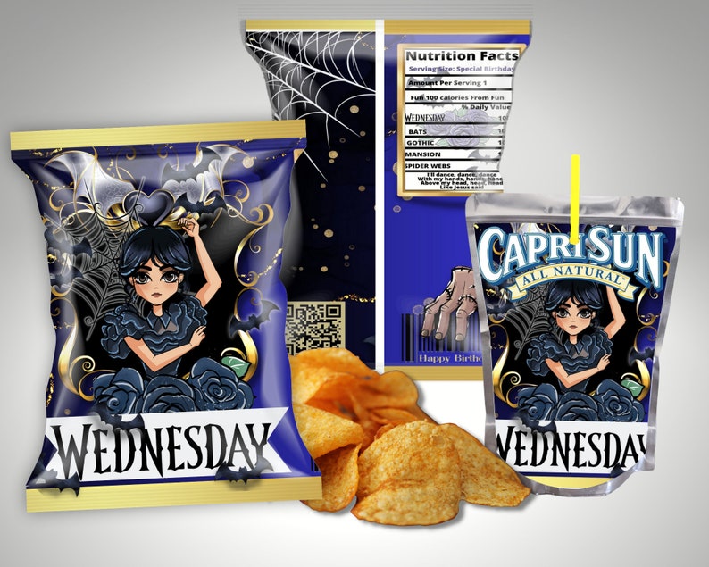 Custom Chip Bags | Printable Chip Bags | Birthday Printable | Digital ...