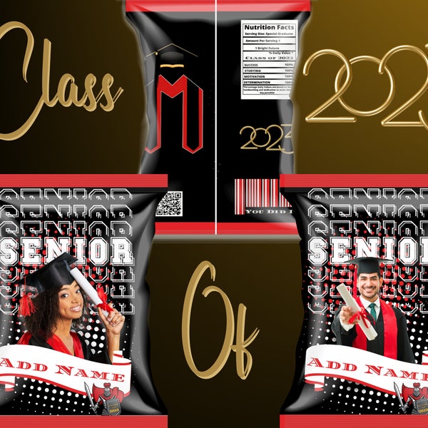 Graduation Chip Bags - Etsy