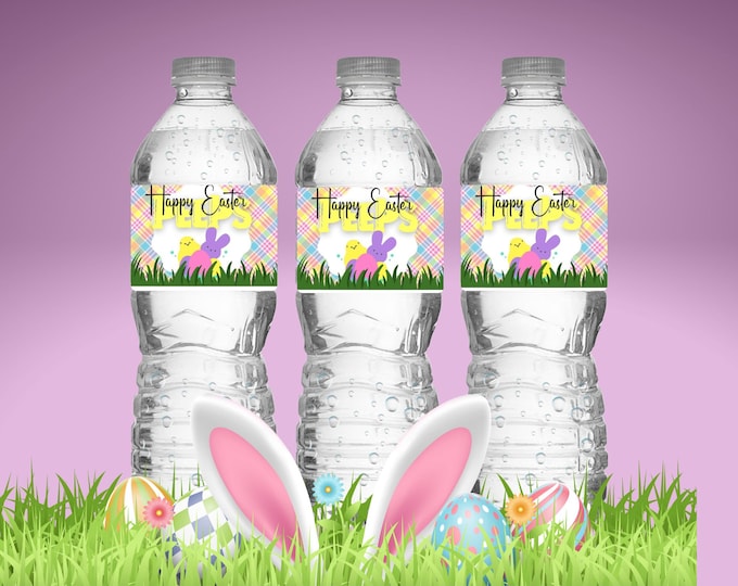 Custom Water Bottle Label Digital Download Personalized Water Bottle ...