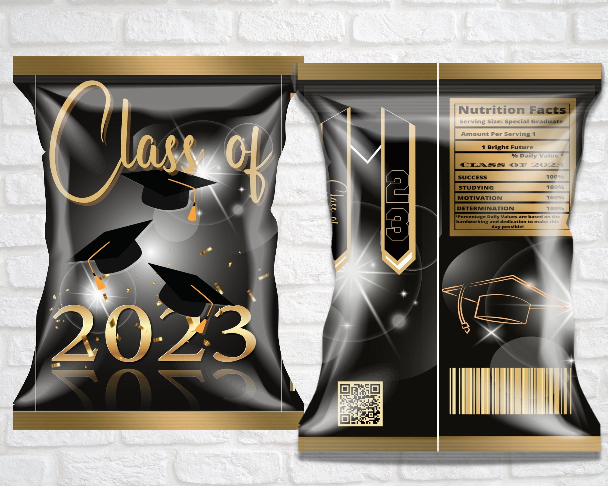 Graduation Chip Bag Template Printable Chip Bags Chip Bag Etsy Uk