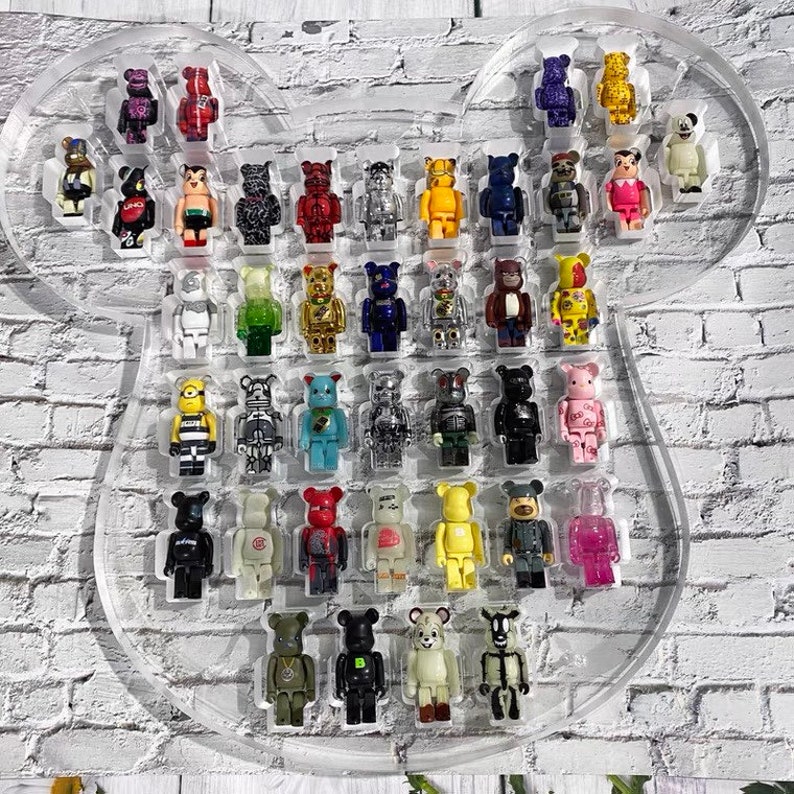 Huge Bearbrick Head Shape Display Case Acrylic for 40 100% Medicom Toy ...