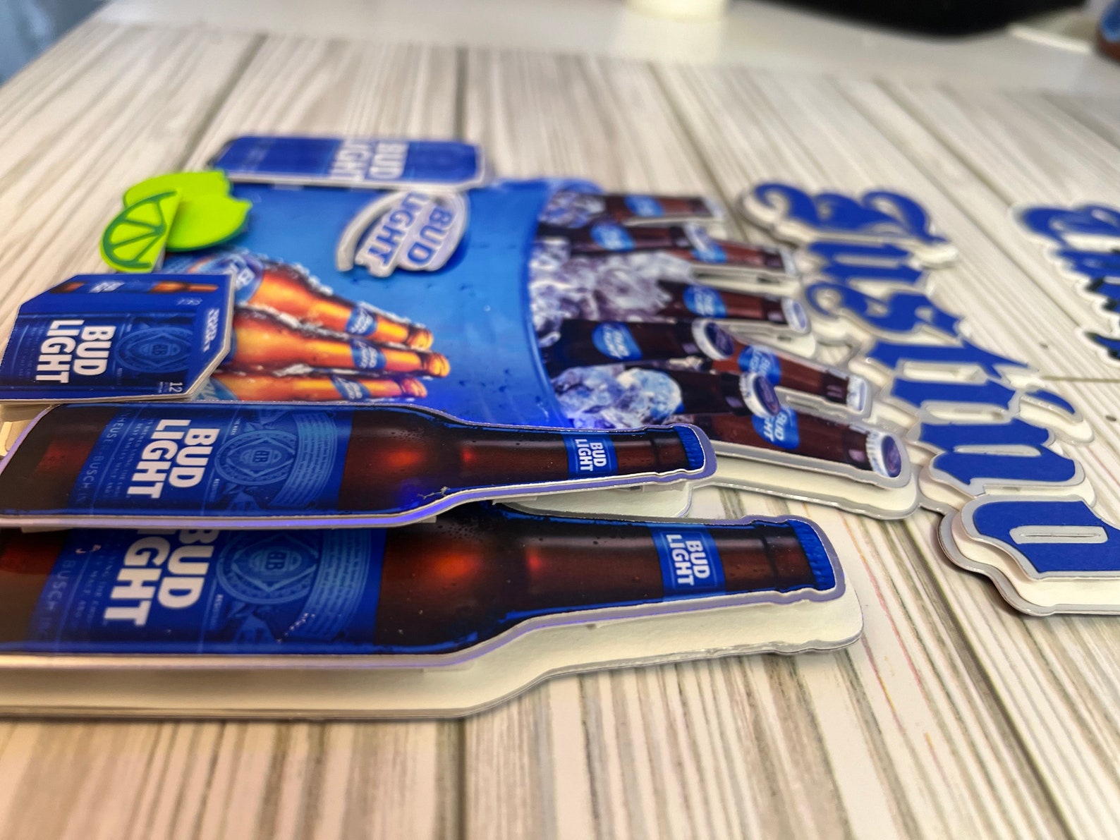 Budlight Beer 3D Cake Topper - Etsy