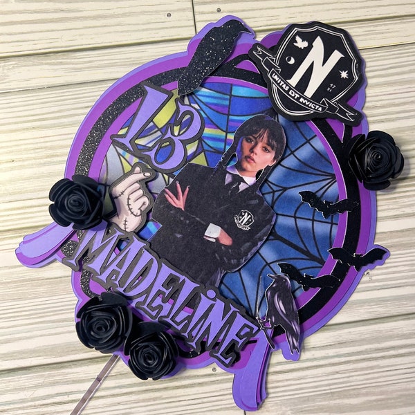 Wednesday Cake Topper - Etsy