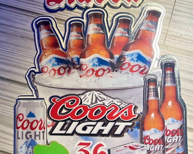 Coors Light 3D Cake Topper - Etsy