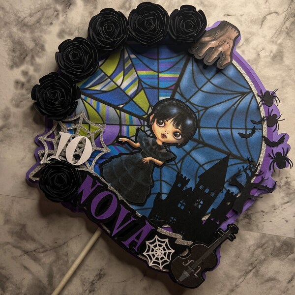 Wednesday Cake Topper - Etsy