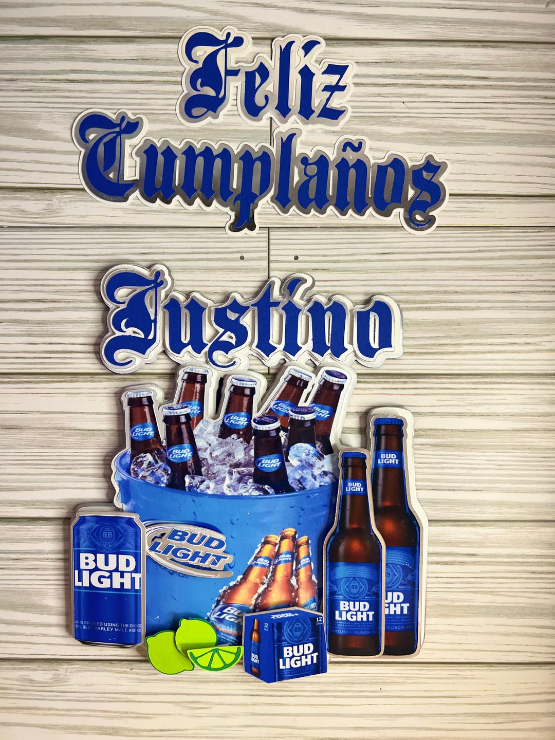 Budlight Beer 3D Cake Topper - Etsy