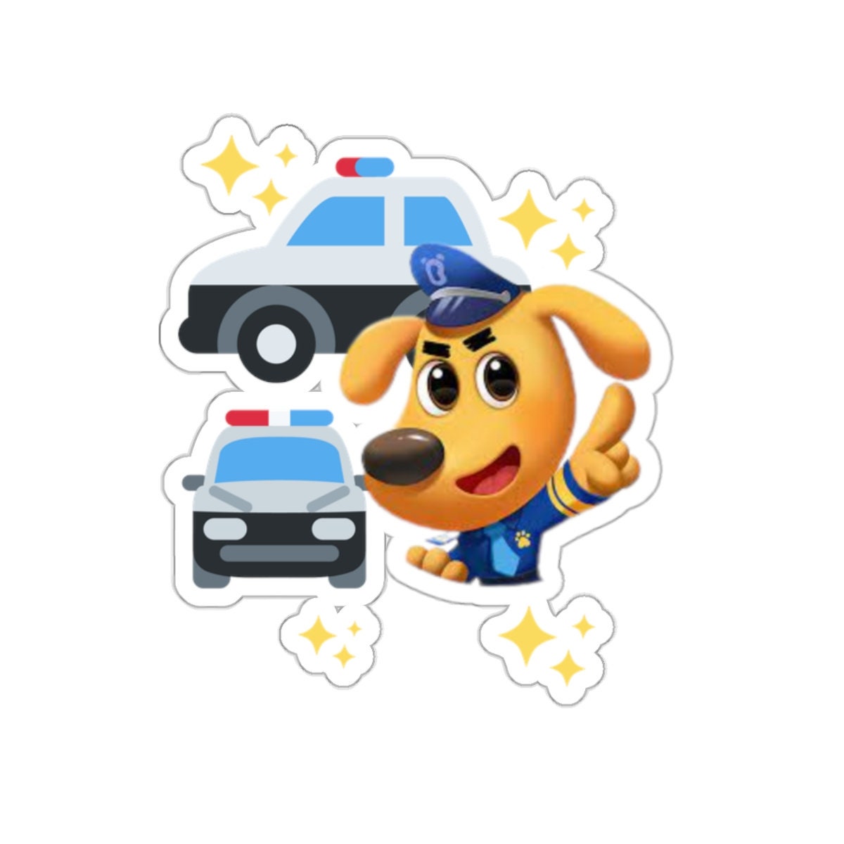 Kiss-cut Safety Sheriff Labrador Stickers - Etsy UK