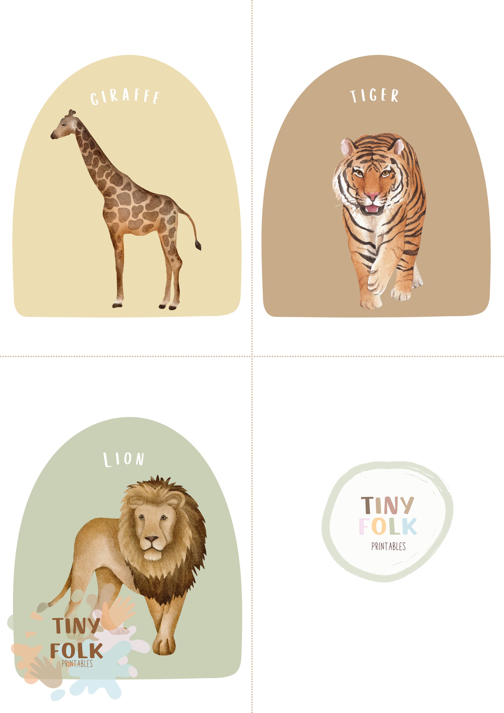 Jungle Animal Poster, Jungle Animal Flash Cards, Jungle Animals ...