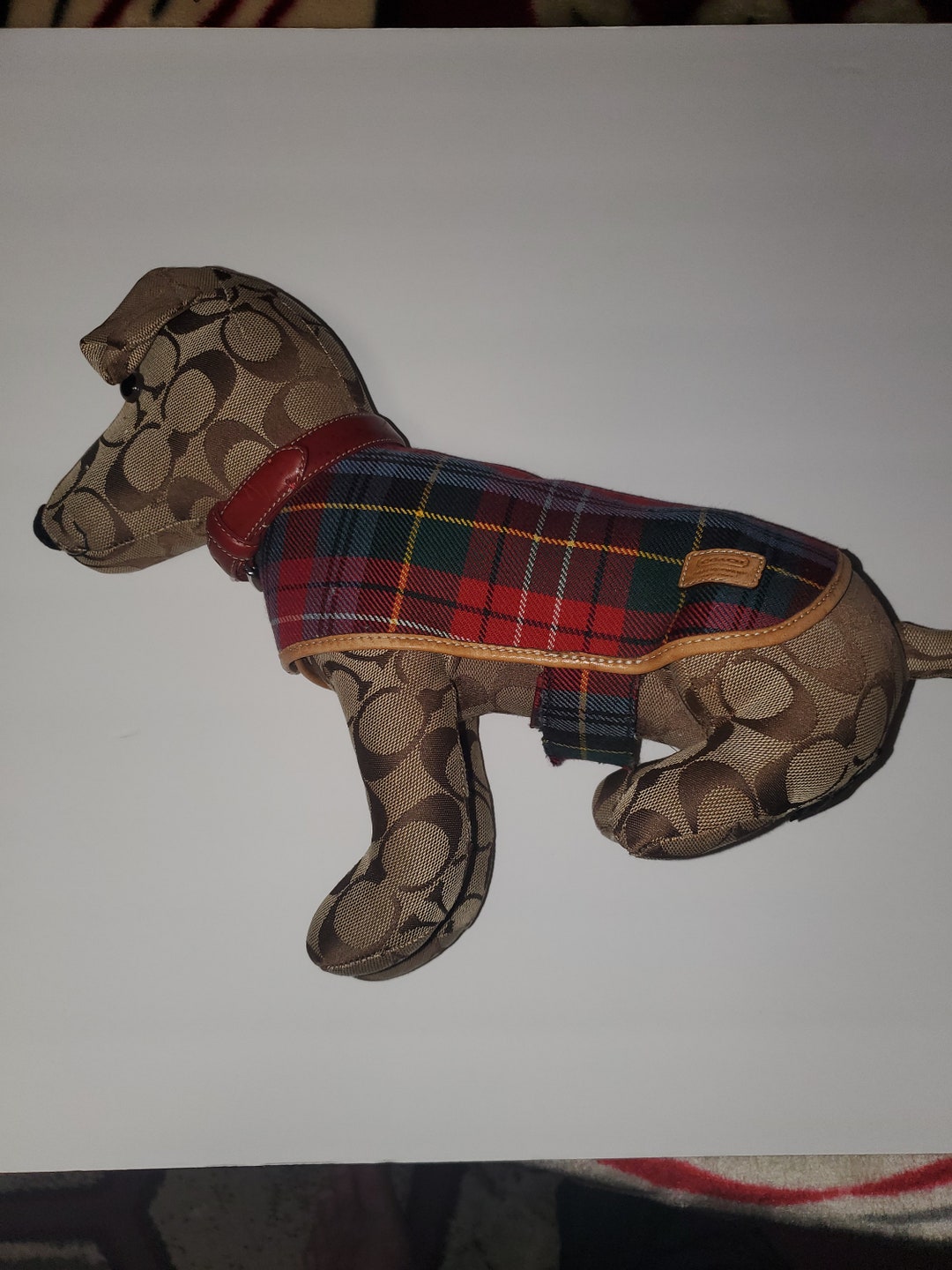 Coach Khaki Signature Collectible Dog - Etsy