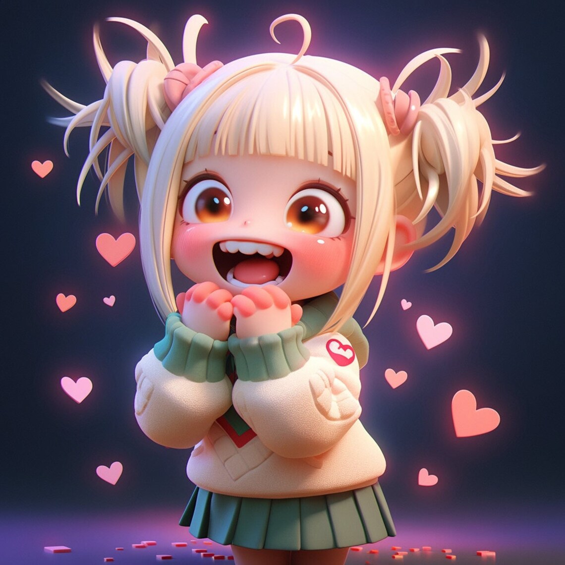 Custom Chibi Art Commission, Cute Anime Chibi Art, Chibi Couple ...