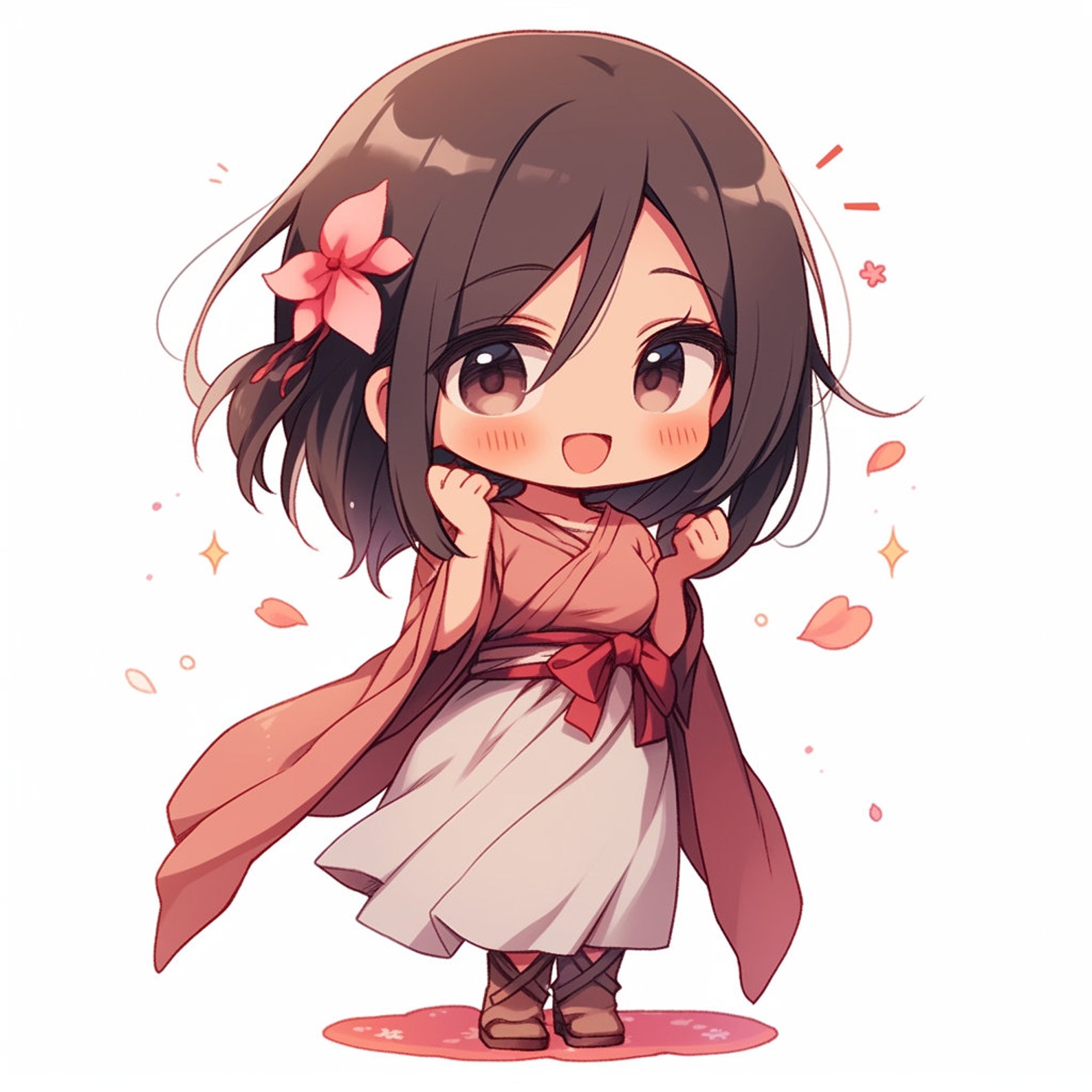 Custom Chibi Art Commission, Cute Anime Chibi Art, Chibi Couple ...