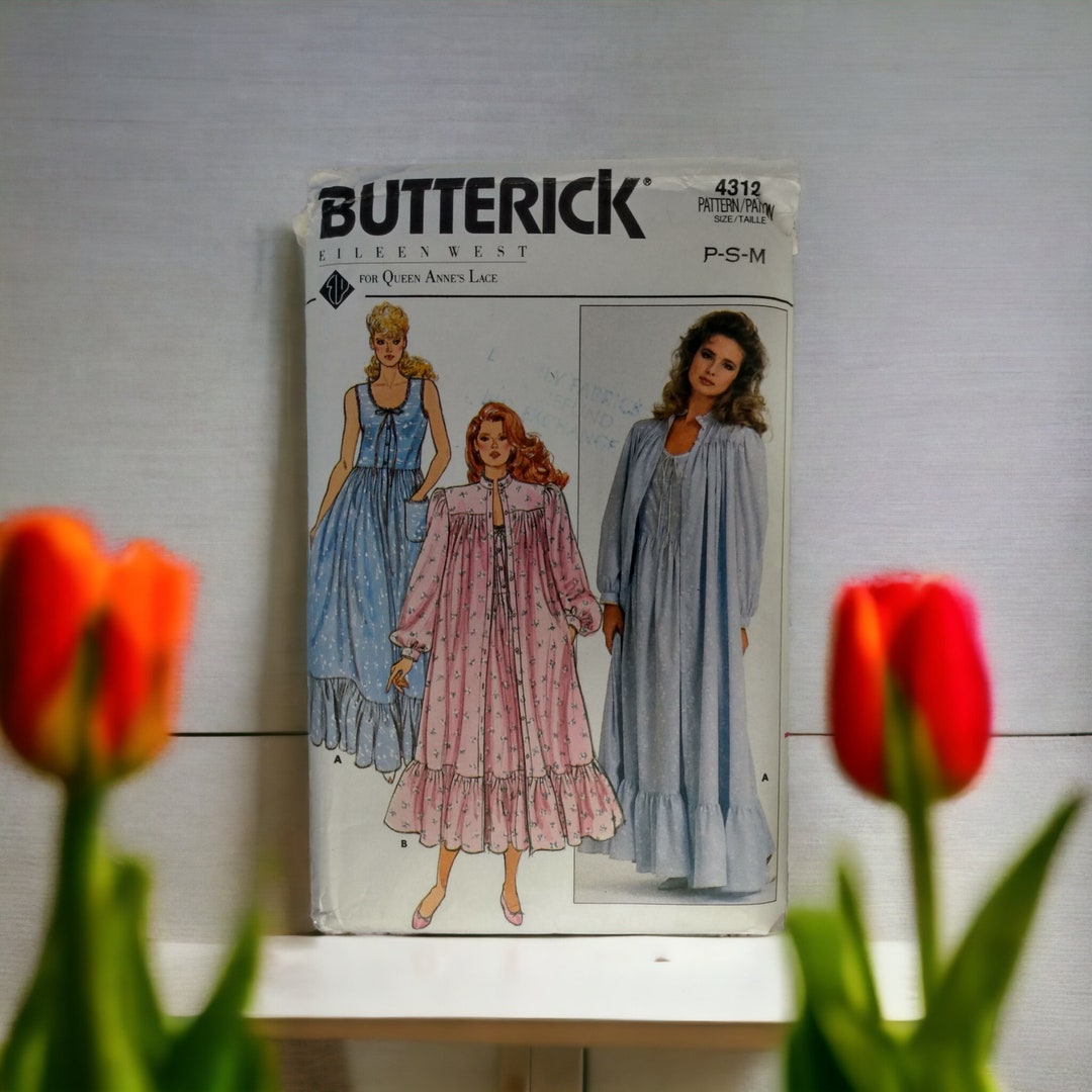 1986 Butterick 4312 Uncut Size P-S-M Petite Small Medium Eileen West ...