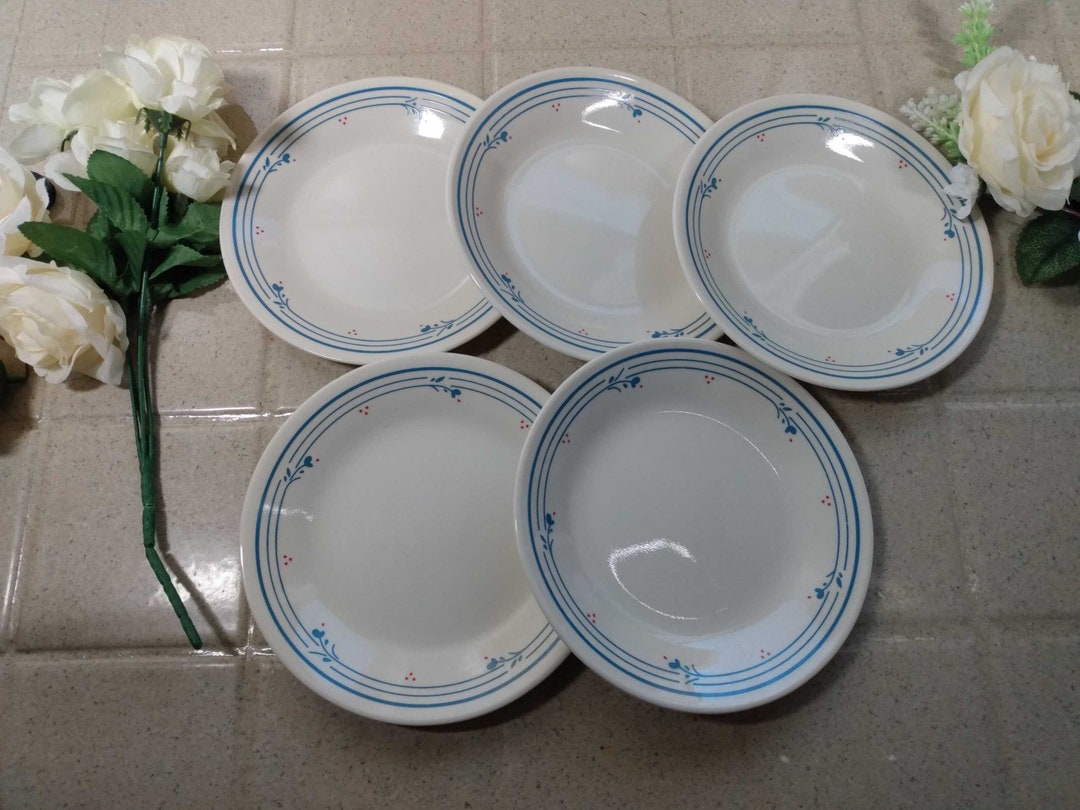 5pc Corelle Country Violets 6-3/4 Inch Bread and Butter Plates ...