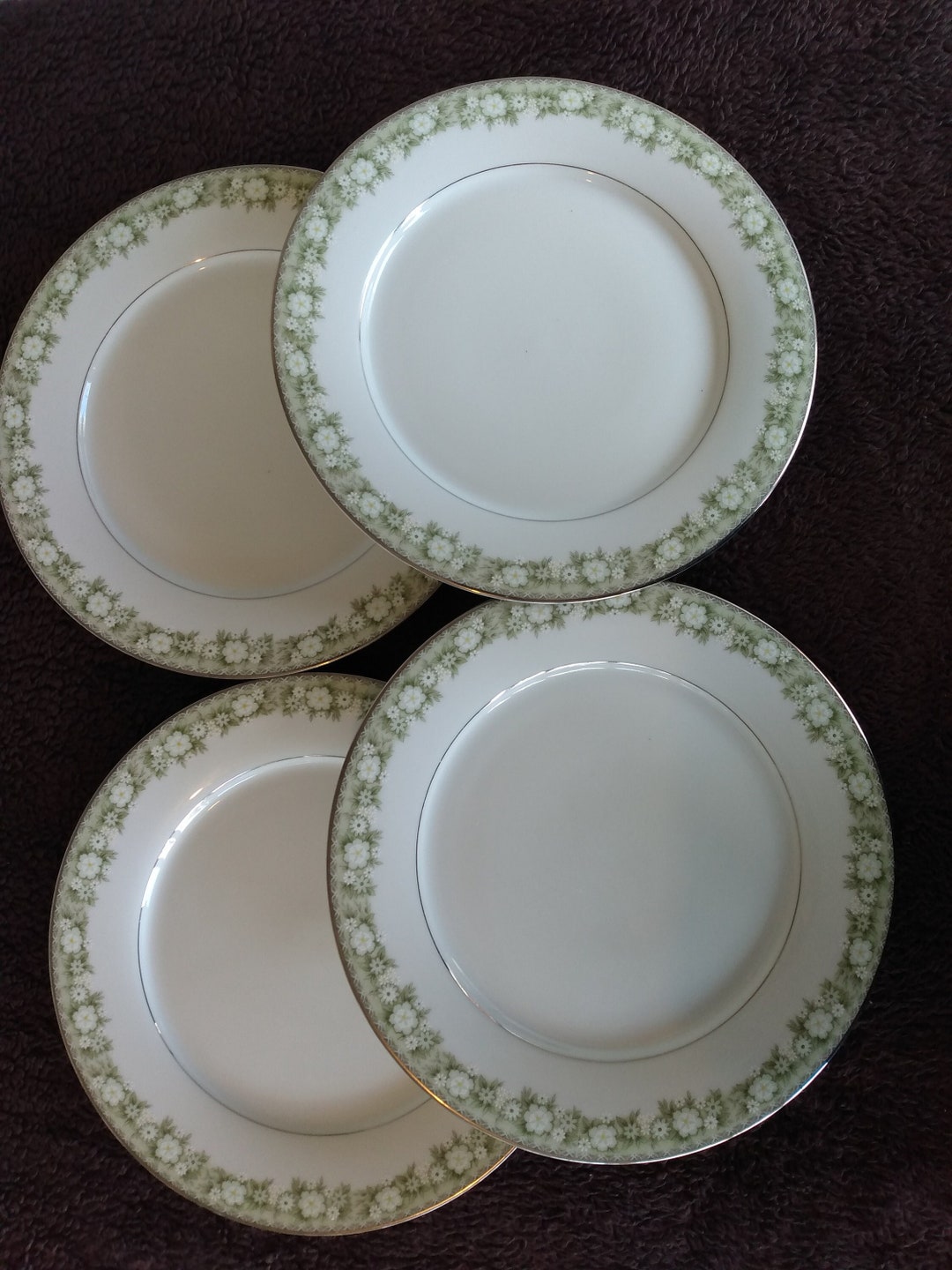 1970s to 1980s Noritake Princeton Vintage 10.5" Dinner Plates Set of 4 ...