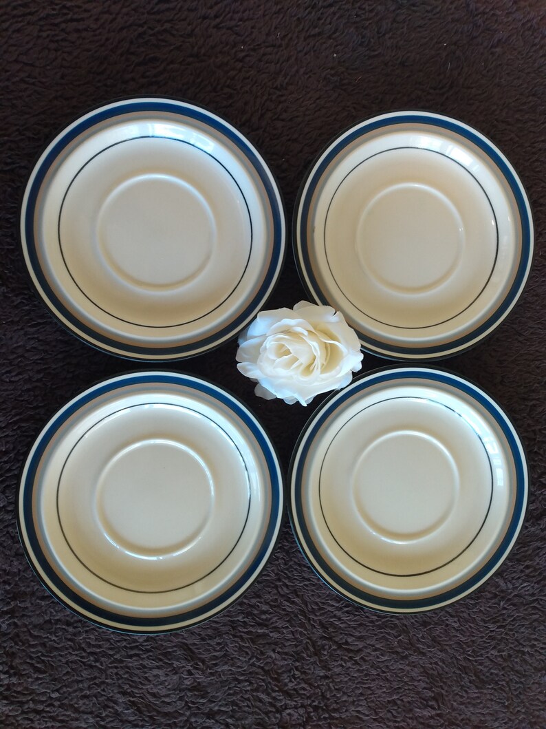 4 Anchor Hocking Stoneware Dinnerware Sapphire C8700/216 - Etsy