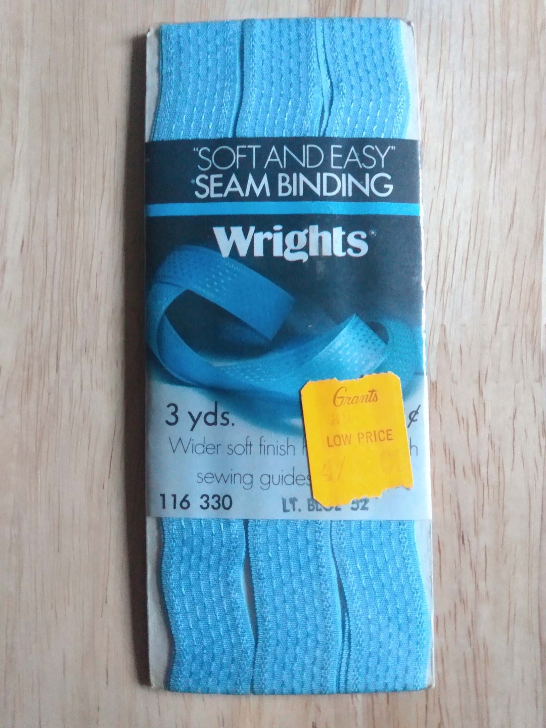 1974 Vintage Wrights Light Blue Seam Binding soft and - Etsy