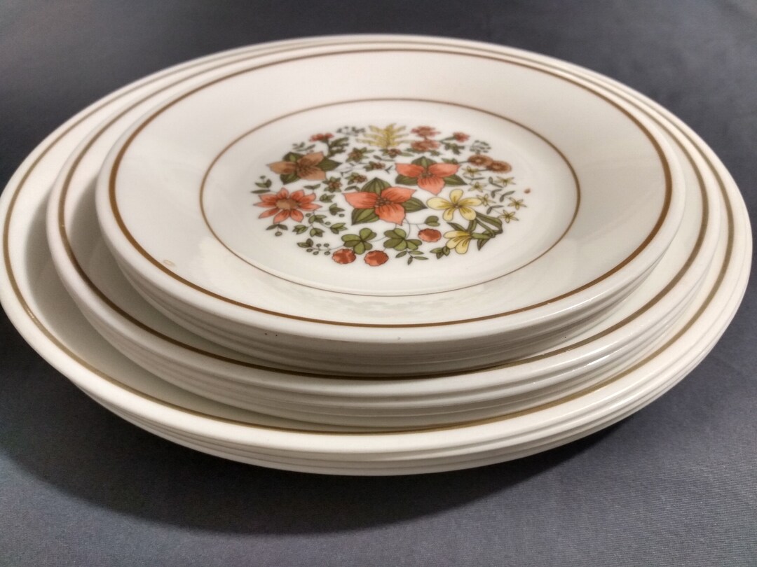 Corelle Indian Summer Set of 12 Plates 4 Dinner 4 Salad 4 Bread&butter ...