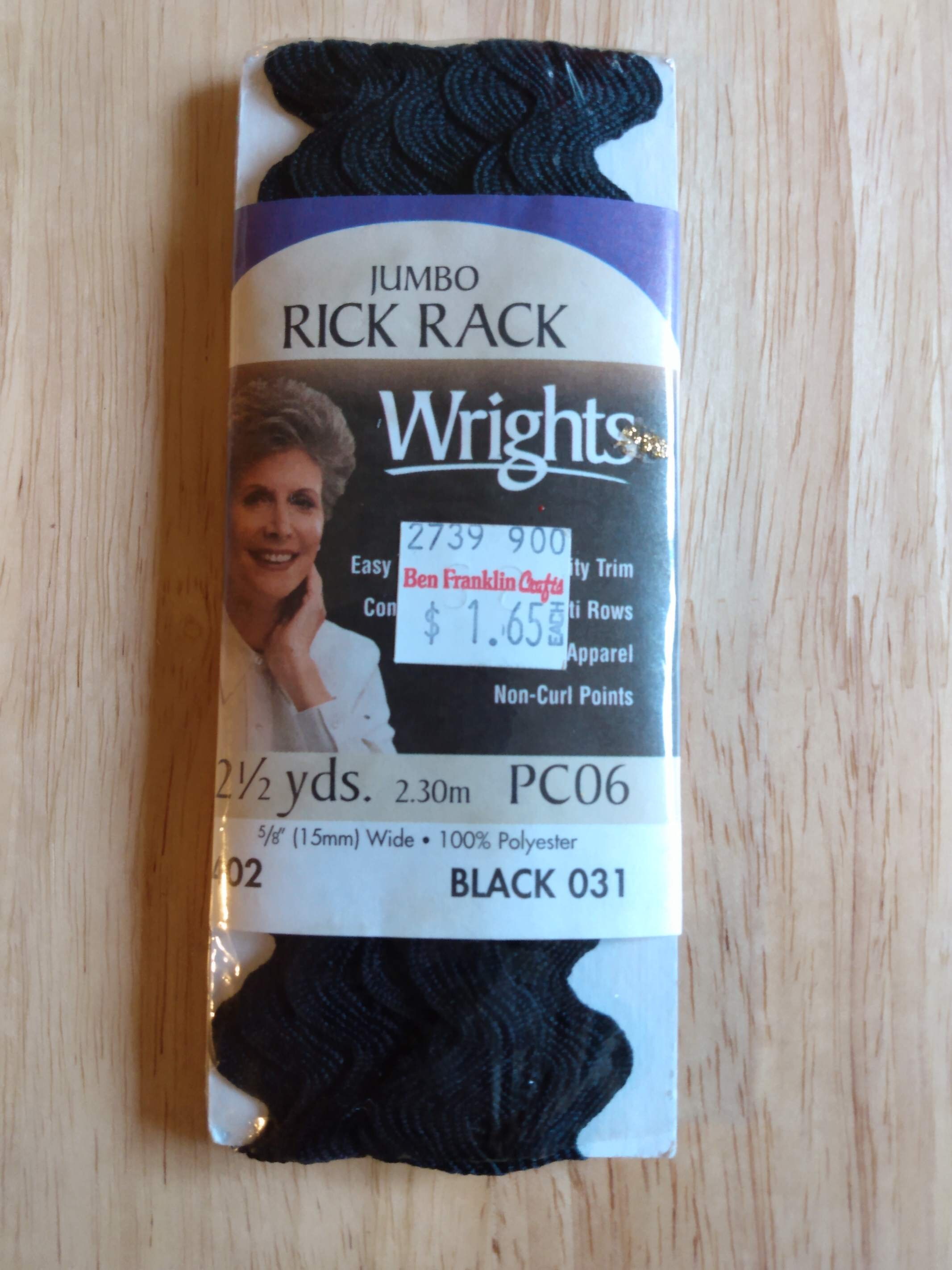 1998 Wrights Black Jumbo Rick Rack 100% Polyester 5/8 - Etsy
