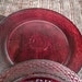4 Luminarc Ruby Red Dinner Plates France Cristal D'arques 10 1/8 Inch ...