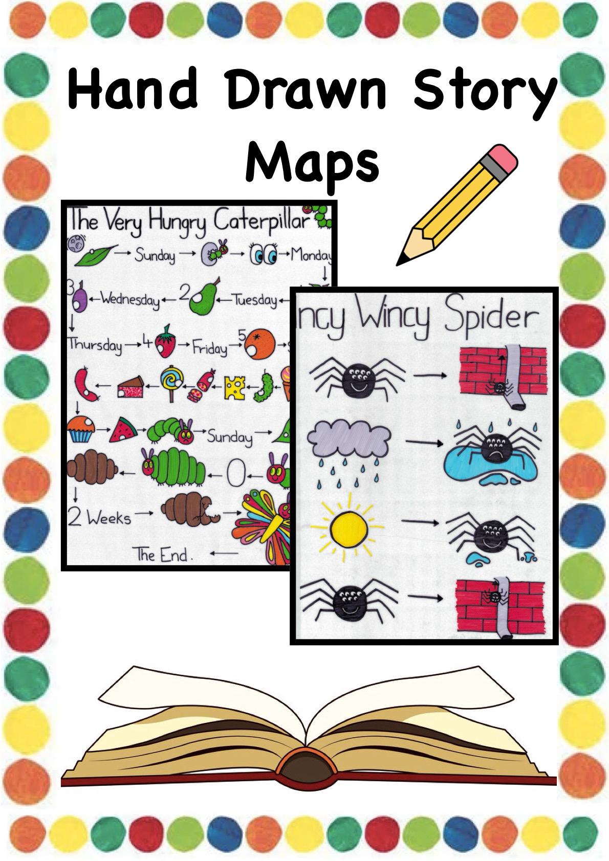 The Very Hungry Caterpillar Story Map - Etsy Canada