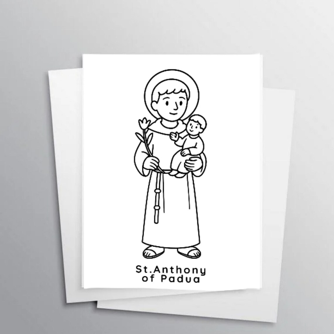 Printable Catholic Saints Coloring Book, 24 Catholic Coloring Pages ...