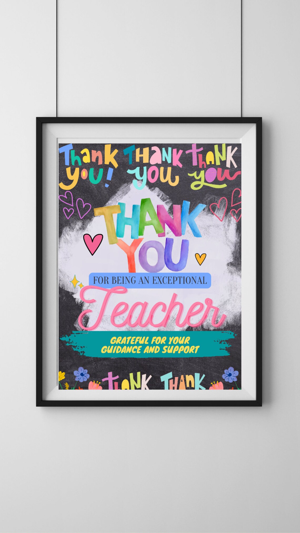 Teacher Appreciation Poster Design Printable Poster - Etsy