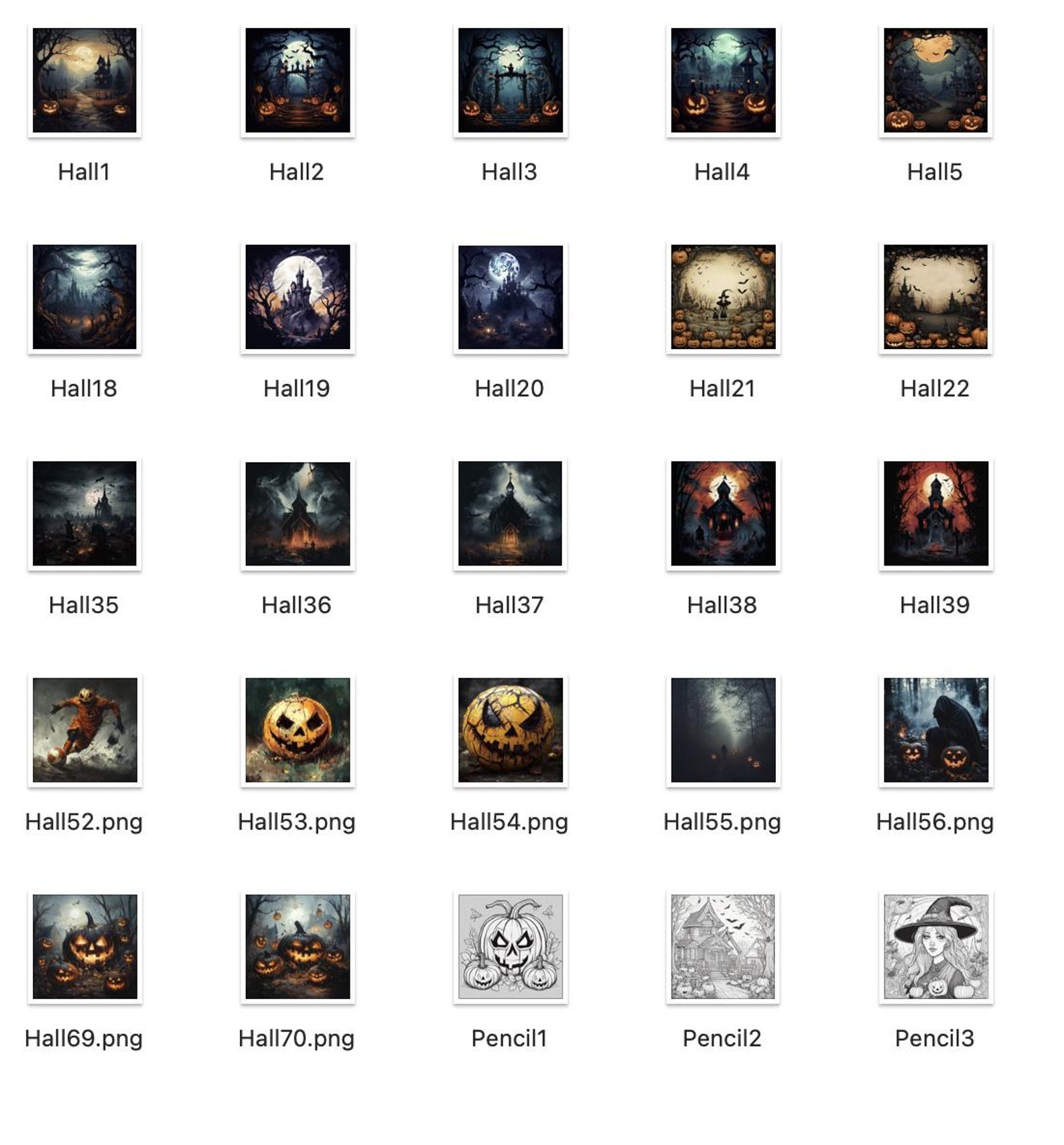 Bumper Halloween Images & Poster Borders and Backgrounds - Etsy