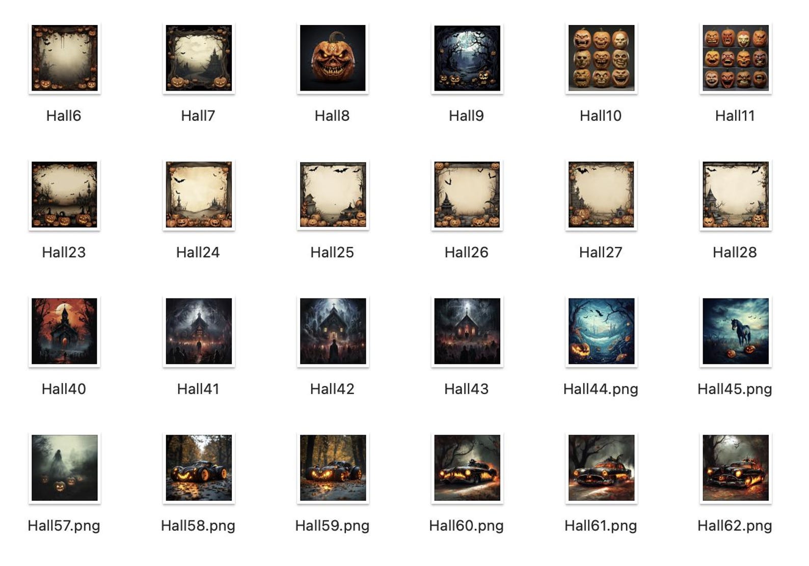 Bumper Halloween Images & Poster Borders and Backgrounds - Etsy