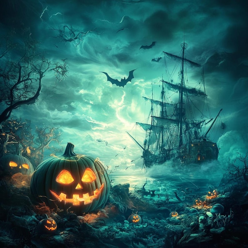 Bumper Halloween Images & Poster Borders and Backgrounds - Etsy