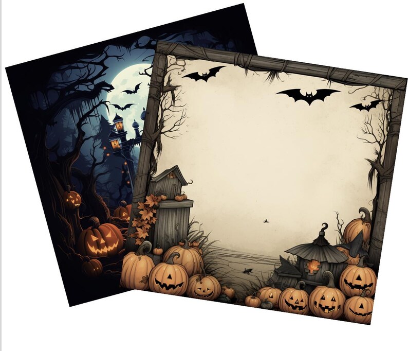 Bumper Halloween Images & Poster Borders and Backgrounds - Etsy