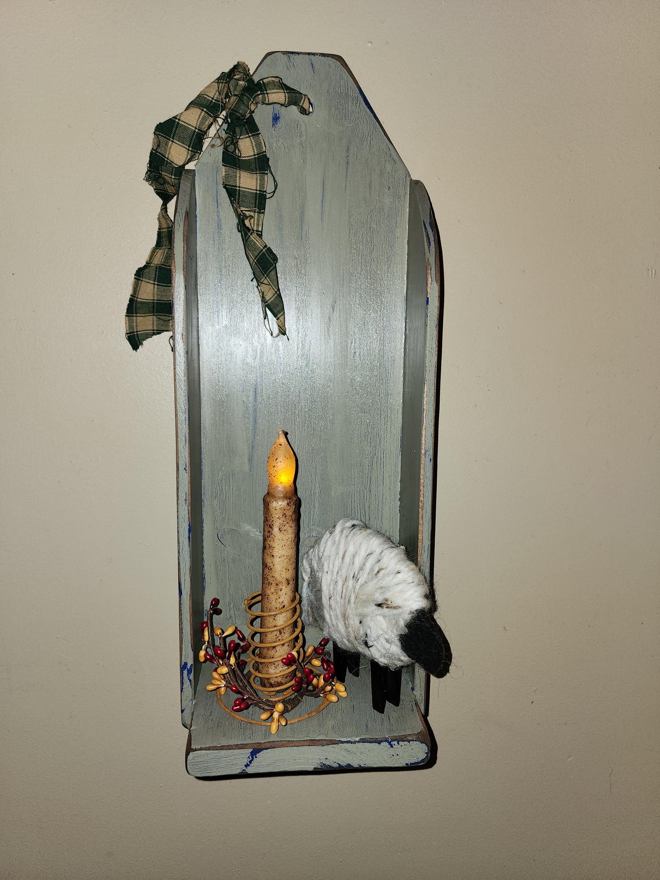 Handmade Primitive Farmhouse Style Shelf for Candles or Knickknacks - Etsy
