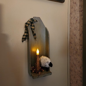 Handmade Primitive Farmhouse Style Shelf for Candles or Knickknacks - Etsy