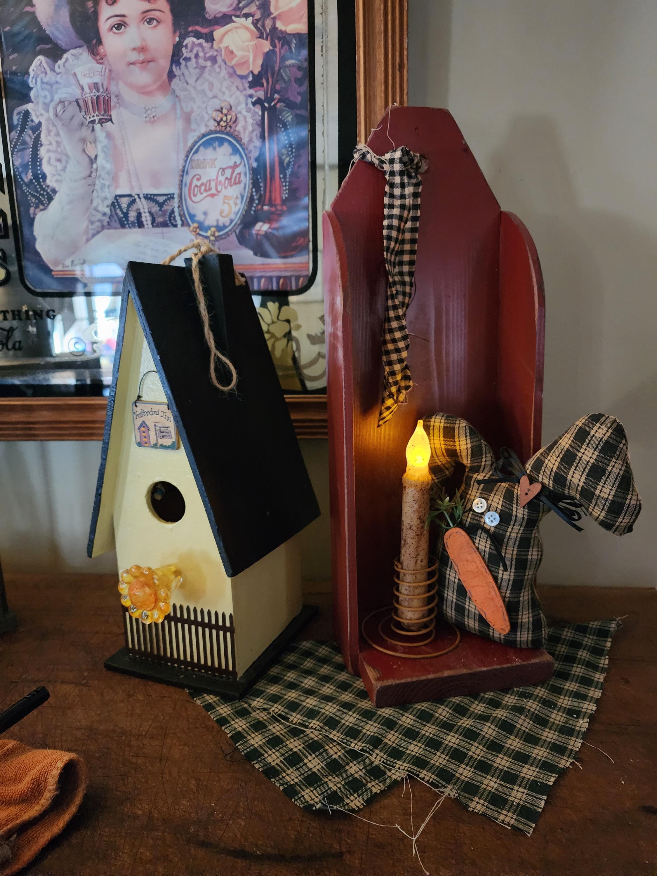 Handmade Primitive Farmhouse Style Shelf for Candles or Knickknacks - Etsy