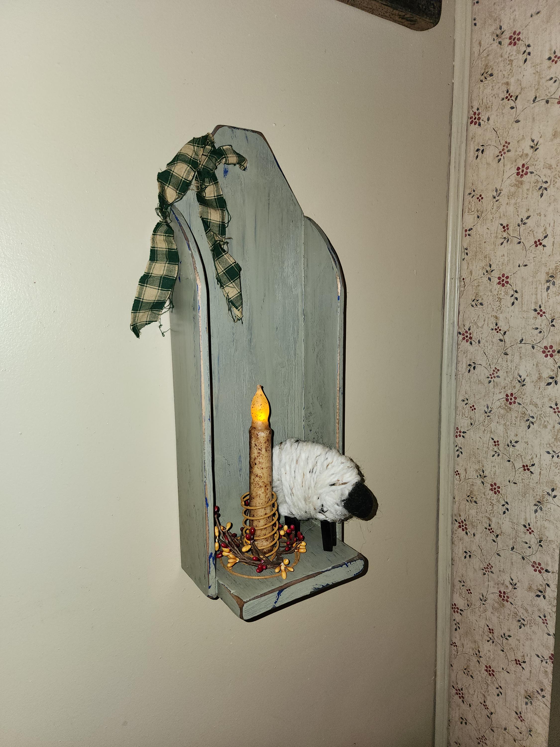 Handmade Primitive Farmhouse Style Shelf for Candles or Knickknacks - Etsy