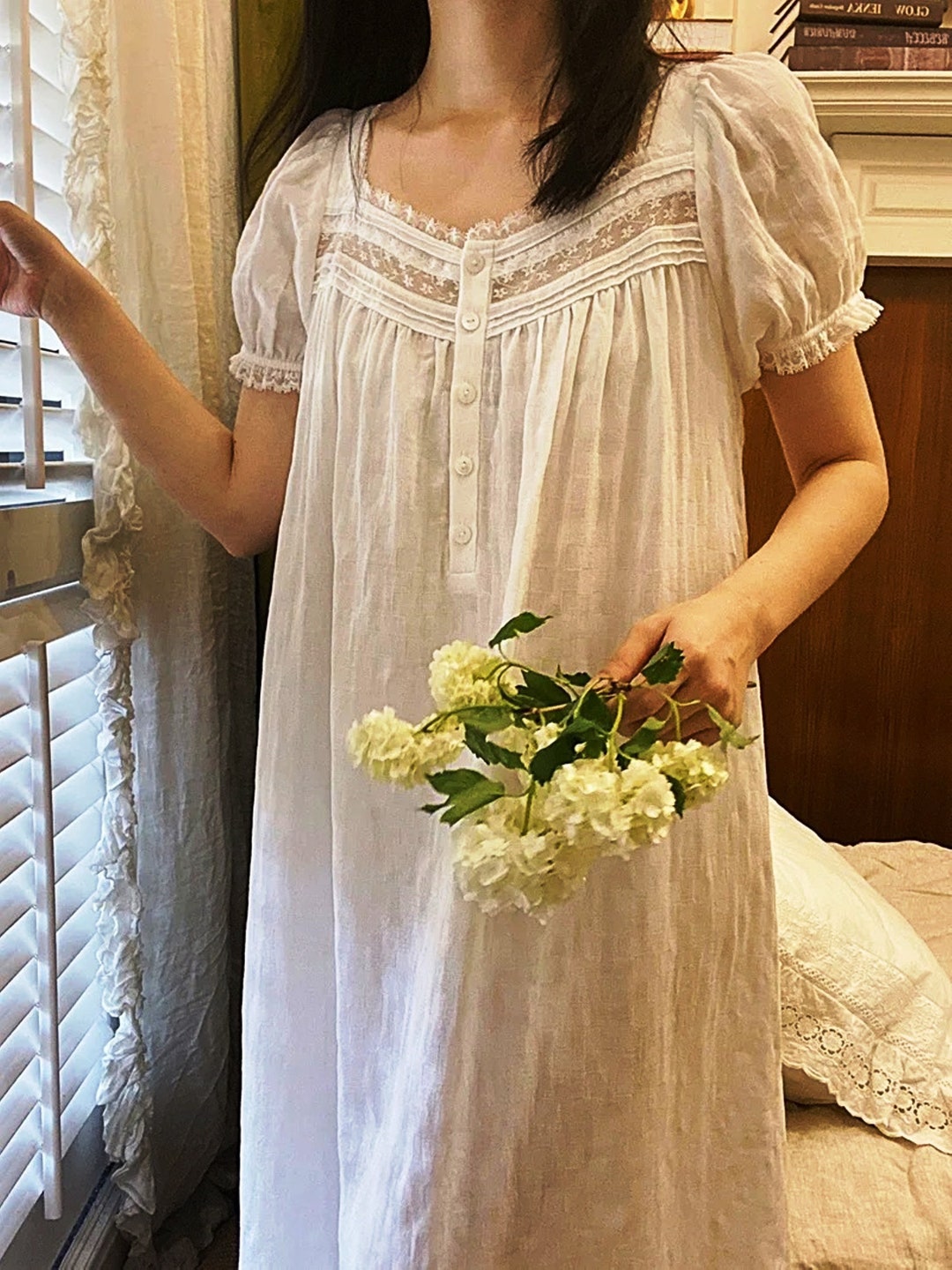 Victorian Nightgown, Edwardian Clothing, Antique Night Gown, Vintage ...