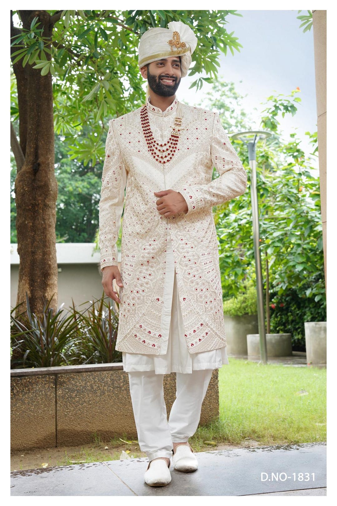 Men's Wedding Sherwani, Indian Wedding Sherwani, Ethnic Groom Sherwani ...